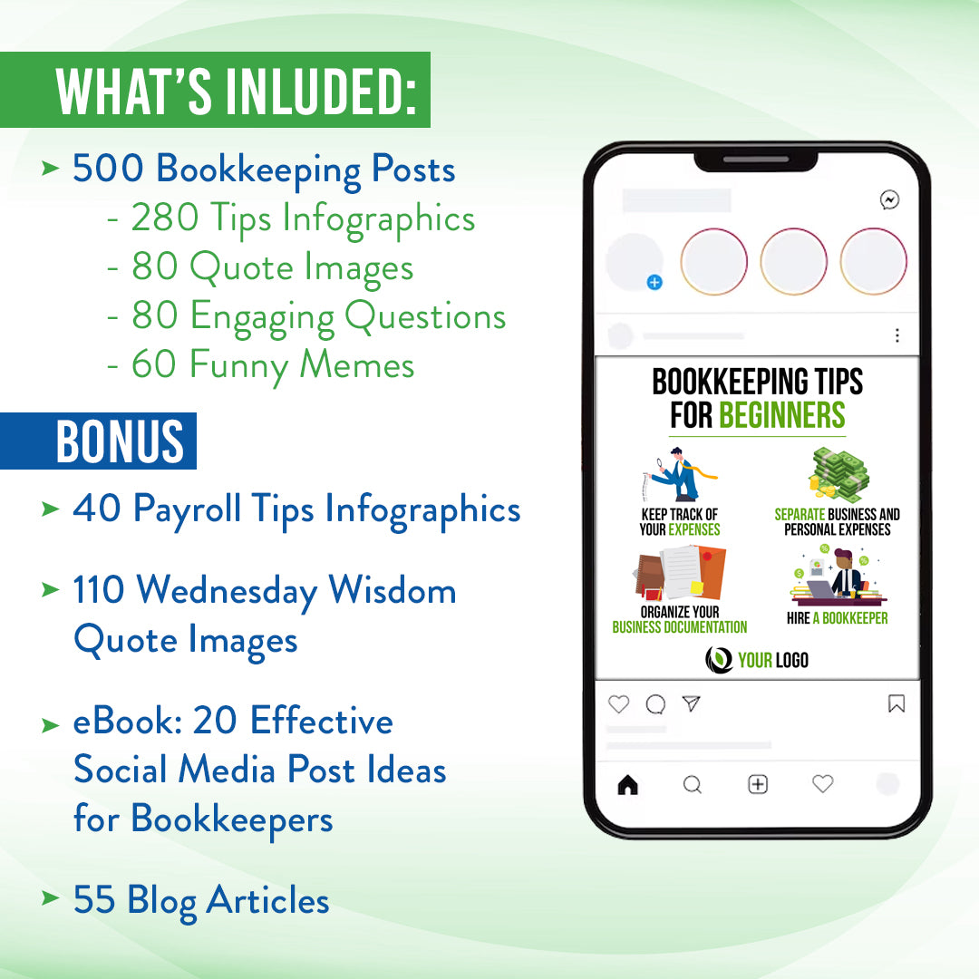 500 Bookkeeping Posts for Social Media – Social Media Images