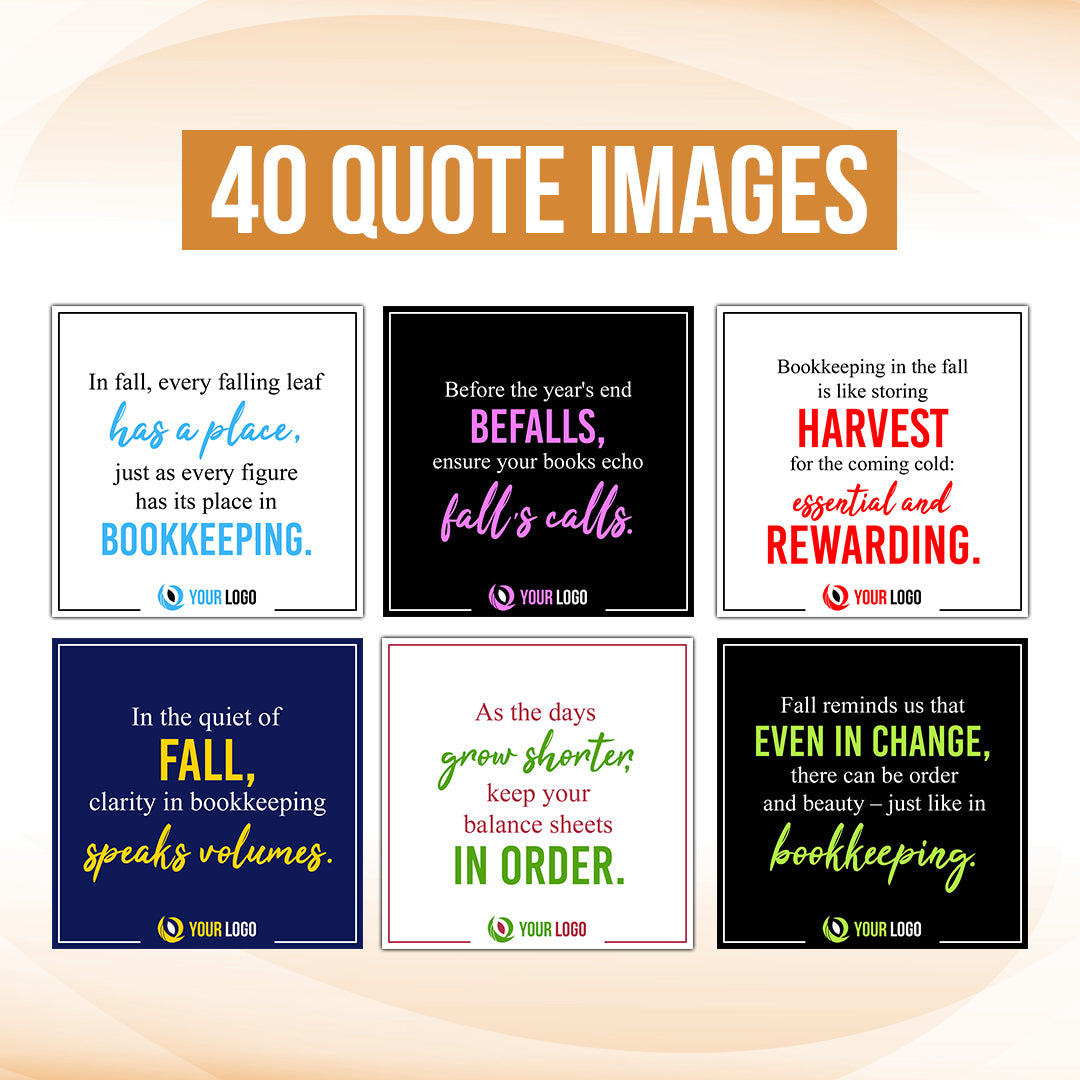 120 Fall Season Bookkeeping Posts for Social Media – Social Media Images