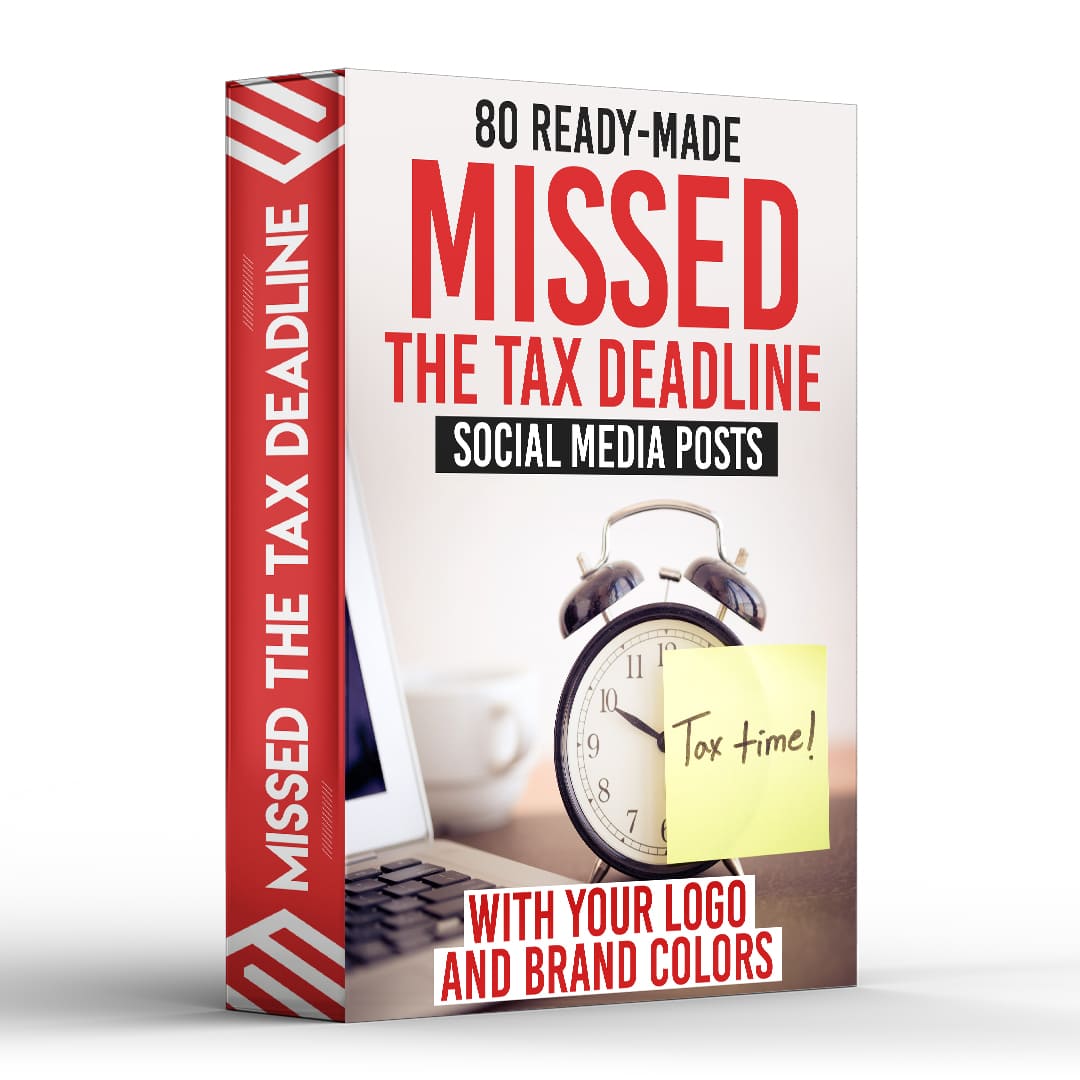80 Missed the Tax Deadline Posts for Social Media – Social Media Images