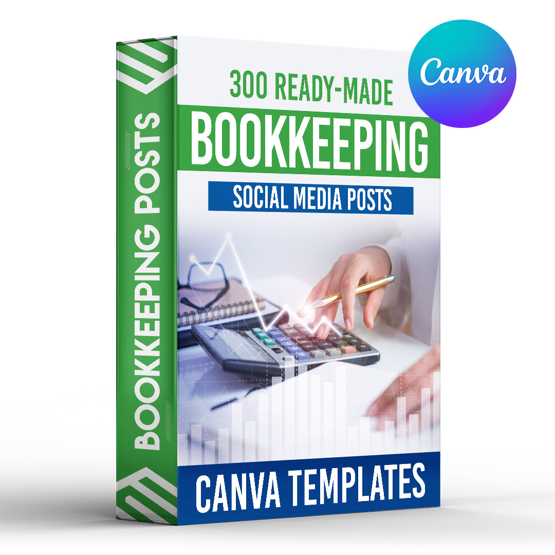 300 Bookkeeping Posts for Social Media - Canva Templates – Social Media ...